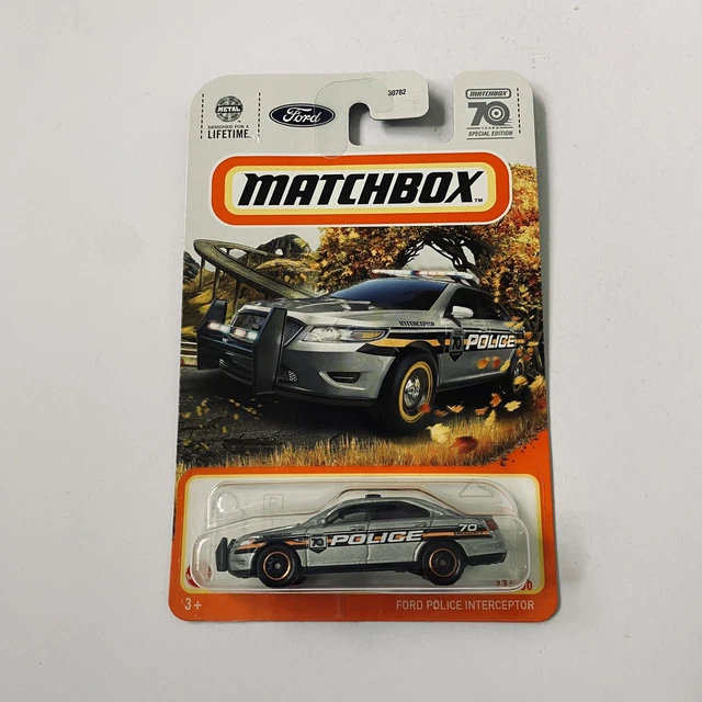 MATCHBOX FORD POLICE Interceptor 23/100 Grey Matchbox 70 Years Special ...