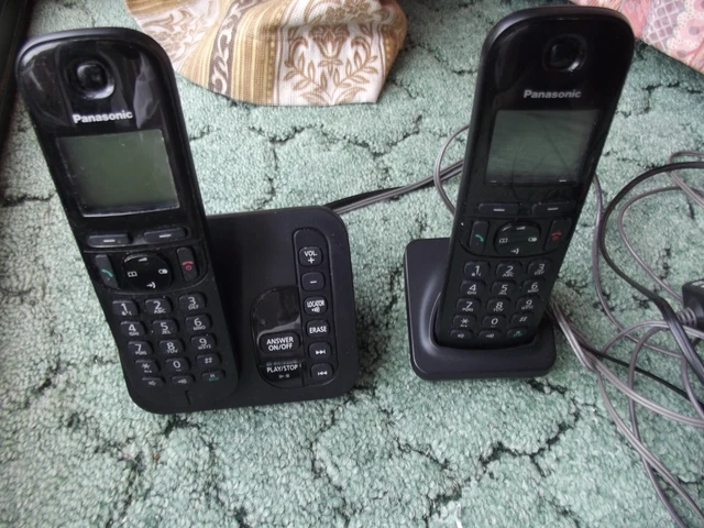 PANASONIC KX-TGC220 E Twin Cordless Telephone with Answer Machine £7.04 - PicClick UK