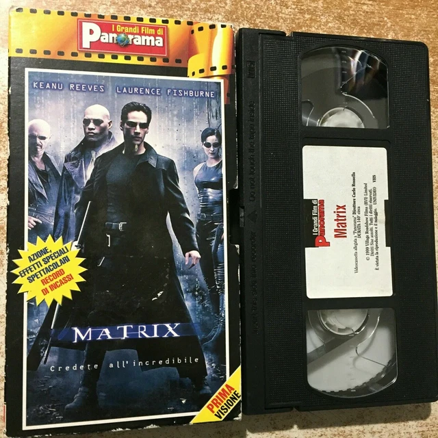 VHS I GRANDI Film di Panorama MATRIX Keanu Reeves Laurence Fishburne Video 1999 EUR 1,00 ...