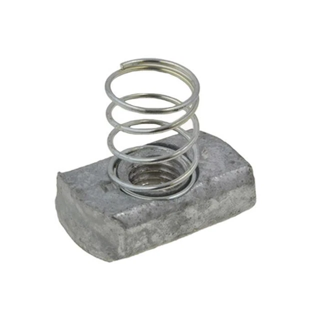 M6 X 1.00P Metric Coarse Galvanised Channel Strut Nut Short Spring $14. ...