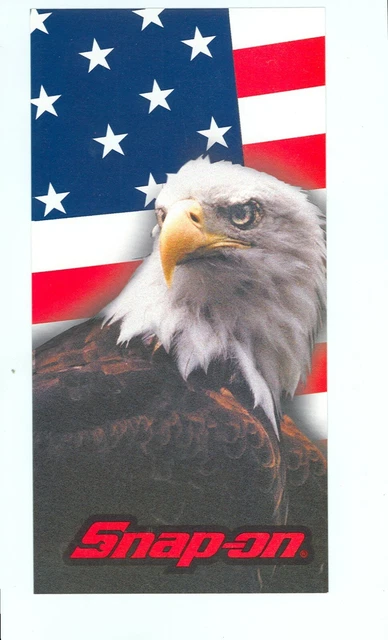 VINTAGE SNAP-ON TOOLS Snap on Tool Box Eagle Sticker Rod Decal Man Cave ...