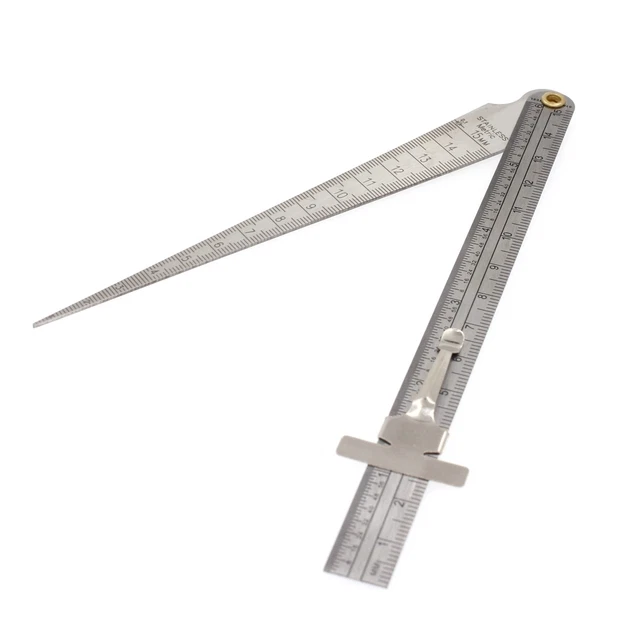 WELDING TAPER GAGE gauge Depth ruler stainless steel set gap hole ...