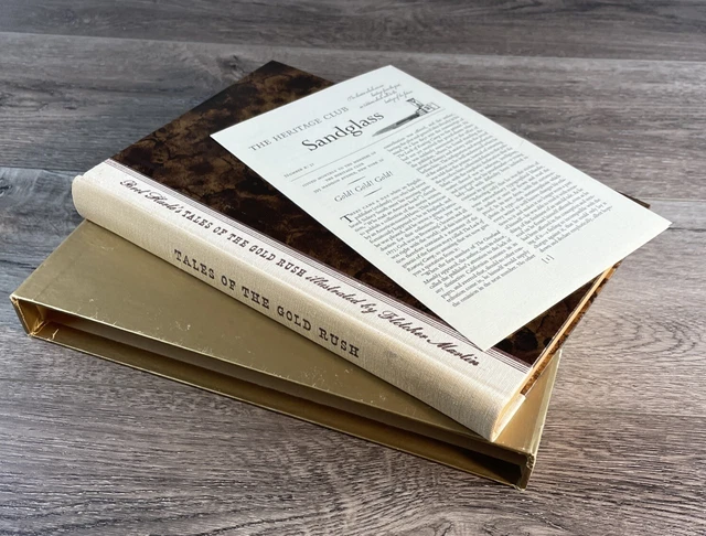 BRET HARTE'S TALES OF THE GOLD RUSH 1944 HC Slipcase Heritage Sandglass ...