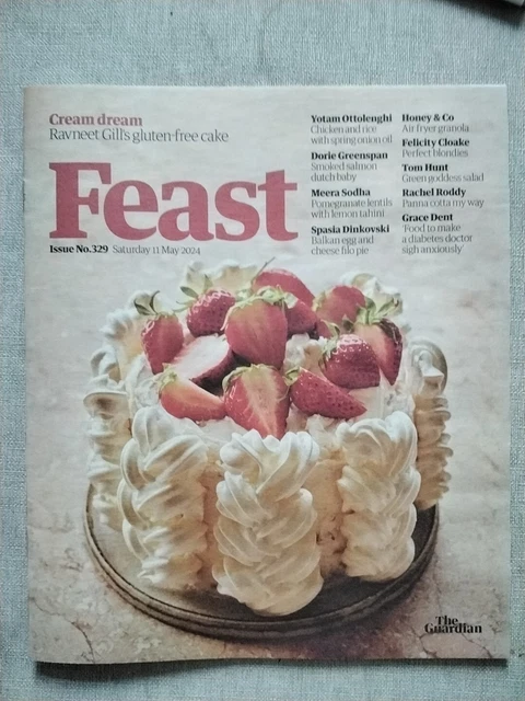 FEAST GUARDIAN COOK magazine 11 May 2024 Ottolenghi rachel roddy Cake ...