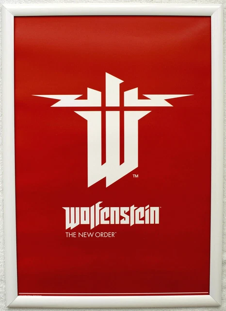 WOLFENSTEIN THE NEW Order RARO PS4 XBOX ONE 42cm x 59cm Poster ...