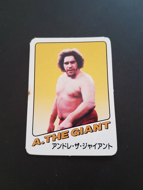 RARE EARLY 80'S Japanese Andre the Giant WWF WWE WCW Wrestling Card EUR ...