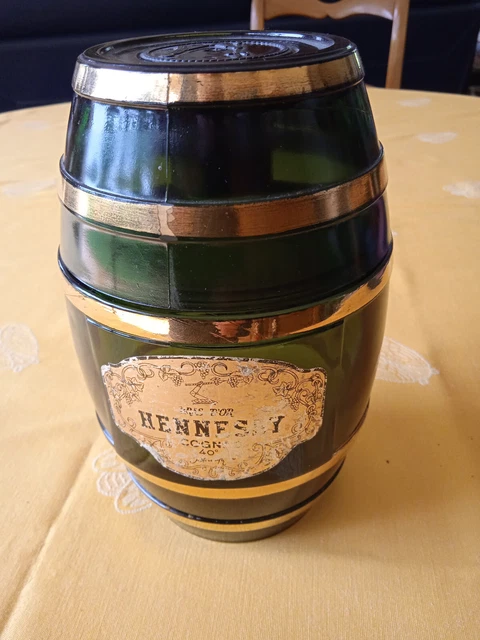 VINTAGE ANNEES 60 70 Rare Bouteille En Verre Tonneau Cognac Hennessy ...