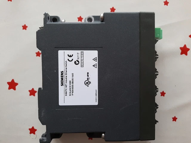 SIEMENS SCALANCE X005 5 Port Industrial Ethernet Switch 6GK5005-0BA00 ...