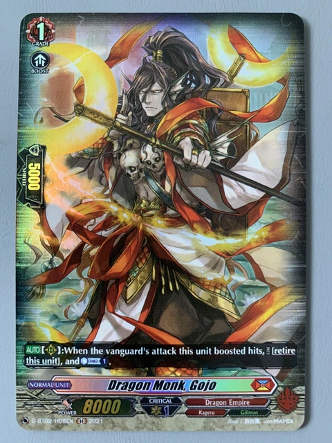 CARDFIGHT VANGUARD DRAGON Monk Gojo (Empire Dragon) D-Bt02/H08En H EUR 3,42 - PicClick FR