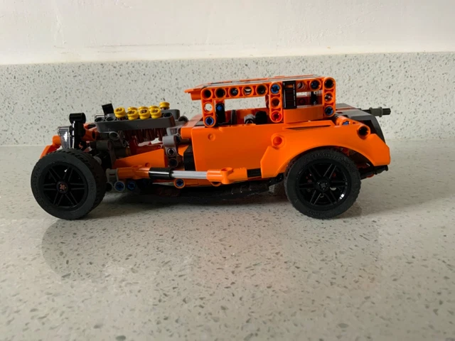 LEGO TECHNIC CAR Orange drag racer £19.49 - PicClick UK