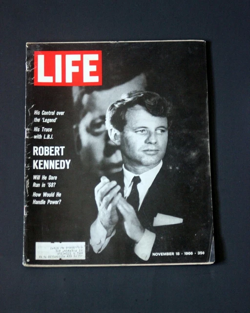 LIFE MAGAZINE NOVEMBER 18 1966 Robert Kennedy 7C £11.52 - PicClick UK