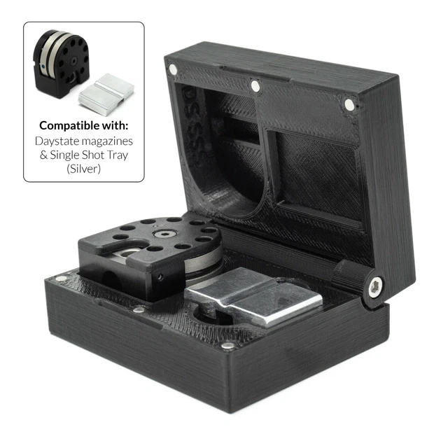 DAYSTATE & SINGLE Shot Tray (Silver) Slim Magazine Case Magnet Box Air ...