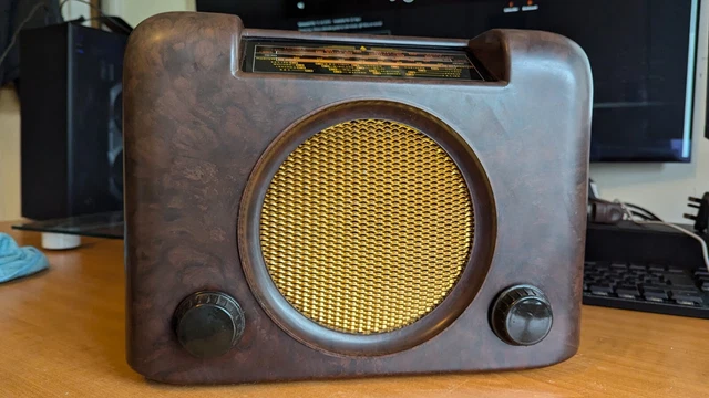 BUSH DAC 90A Radio Receiver Tube Valve MW LW Bakelite Vintage Retro 50s ...
