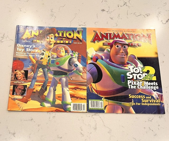 ANIMATION TOY STORY And Toy Story 2 Animation Magazines 12/1995 & 11/ ...