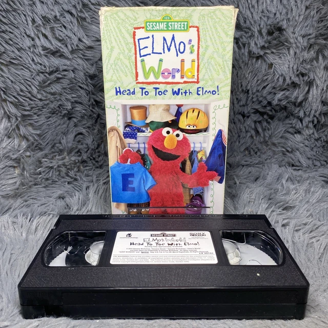 ELMOS WORLD - Head to Toe With Elmo VHS Tape 2003 Sesame Street Kids ...
