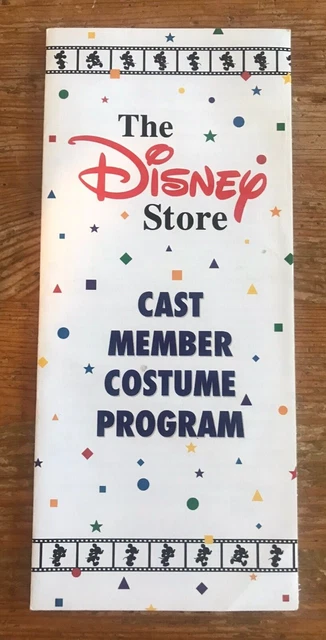 DISNEY STORE CAST Member Costume Program Pamphlet Brochure Cintas Parks ...