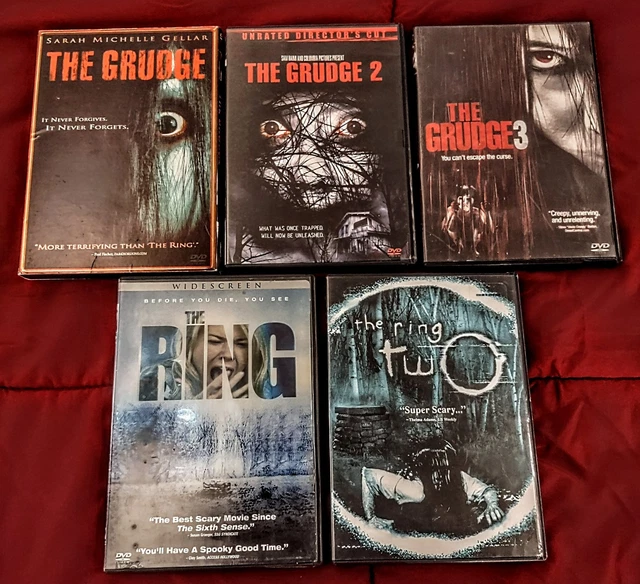 THE GRUDGE 1 2 3 DVD Trilogy & The Ring 1 2 DVD Horror Movie Lot ...
