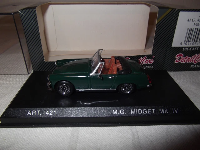 DETAIL CARS PLATINUM 1/43 M.G. Midget MKIV 1969 spider ART.421 £12.50 ...