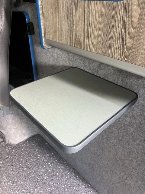 SMALL SQUARE REED Green Camper van Folding Shelf Motorhome, caravan ...