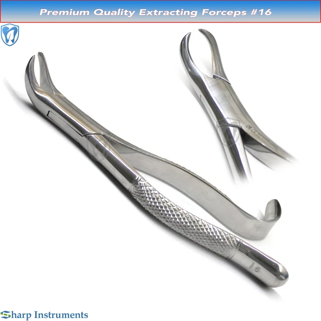 #16 EXTRACTING FORCEPS Mandibular Lower Cowhorn Extraction Surgical ...