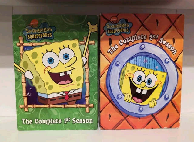 SPONGEBOB SQUAREPANTS COMPLETE 1st and 2nd Season DVD Box Sets US NTSC ...