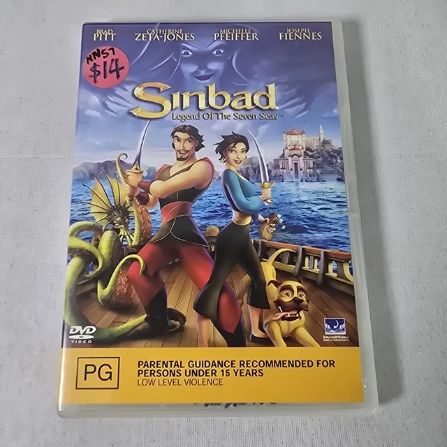 SINBAD: LEGEND OF the Seven Seas (DVD, 2003) Brad Pitt Region 4 £5.92 - PicClick UK
