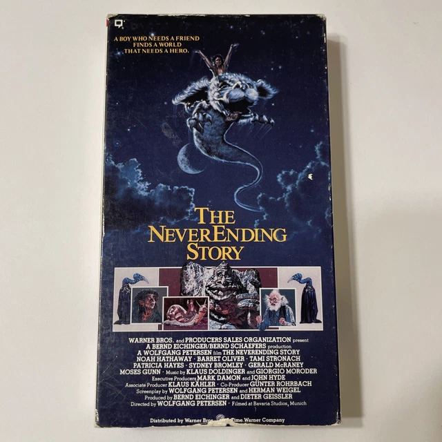 THE NEVERENDING STORY VHS Tape 1984 Warner Bros 1986 Fantasy 80s Film ...