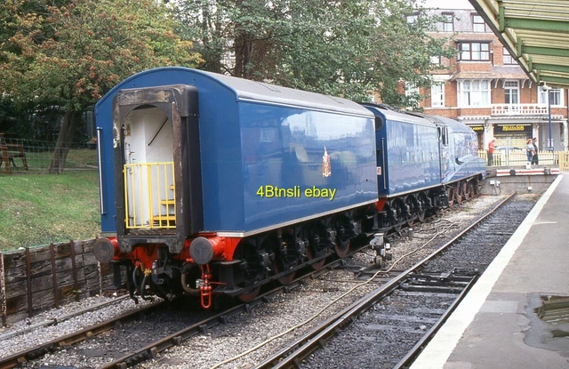 ORIGINAL 35MM RAILWAY Slide LNER A4 BITTERN at Swanage showing the ...