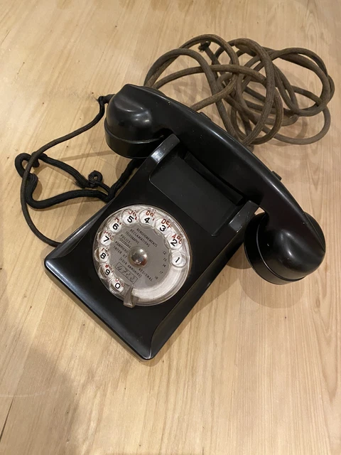 VINTAGE BAKELITE FRENCH Telephone - Ericsson Colombes - 1950s £7.50 ...