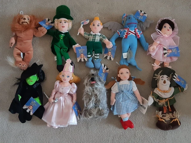 WIZARD OF OZ Vintage Plush Soft Toy Bundle x 10 Rare Warner Bros 1998 ...