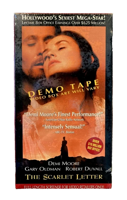 THE SCARLET LETTER VHS Demi Moore DEMO TAPE Rare Mint! - BRAND NEW ...