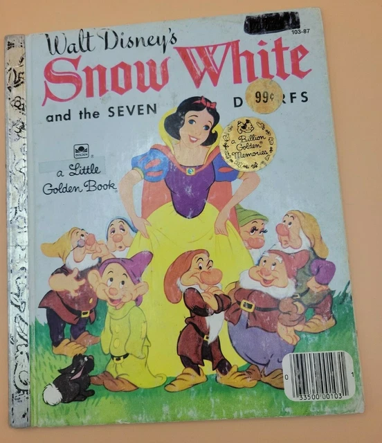 WALT DISNEY'S~SNOW WHITE and the Seven Dwarfs~ A Little Golden Boo Lk ...