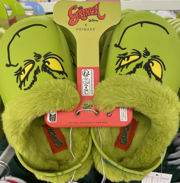 DR SEUSS THE Grinch Fur-Lined Clogs Slippers Boys UK Sizes 5-4 £16.99 ...