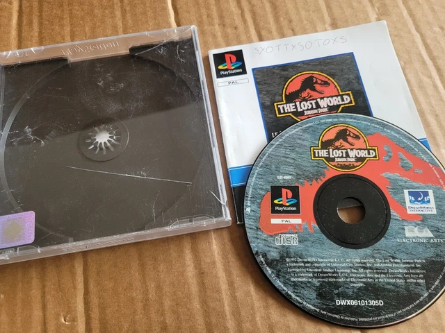 THE LOST WORLD JURASSIC PARK Playstation One PS1 Game - No Front Inlay ...