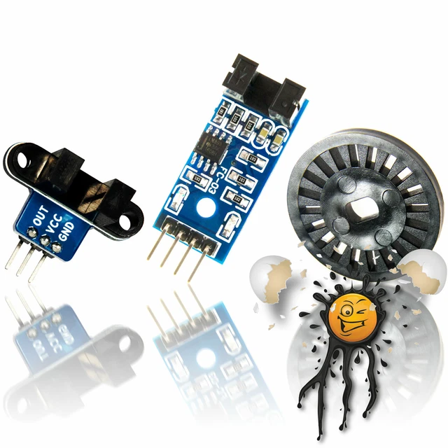 F249 ARDUINO ESP8266 Speed Rotation Speed Sensor Signal Generator Disk ...