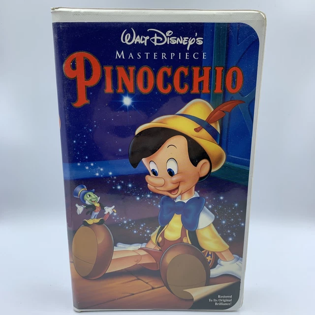 WALT DISNEY’S PINOCCHIO (VHS, 1993) Masterpiece Vhs #239 Movie Video ...