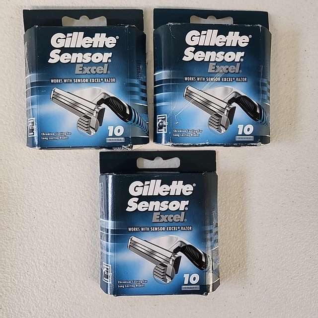 30 X GILLETTE Sensor Excel Refill Razor Blade Cartridges $30.00 - PicClick