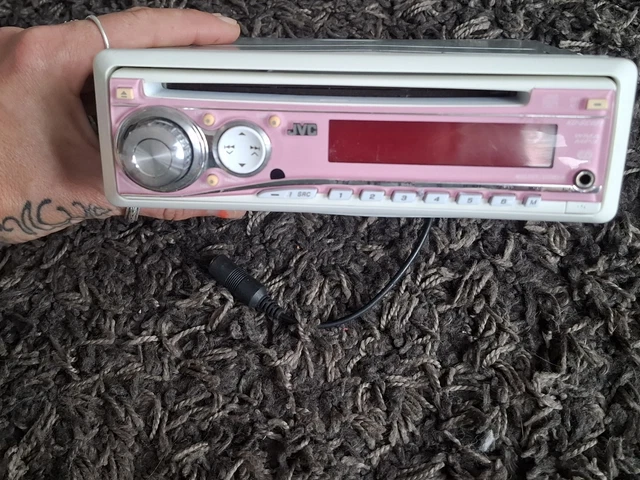 JVC KD-SC401 WMA MP3 STEREO PINK RADIO FRONT COVER Facia Tested Working ...