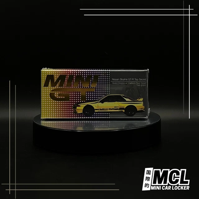 MINI GT NISSAN Skyline GT-R VR32 Top Secret Or #671 Salon de l'Auto de ...
