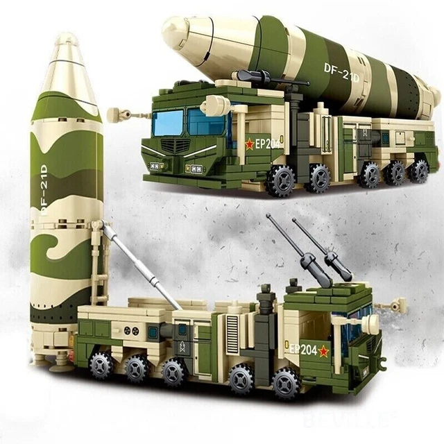 BUILDING BLOCKS MOC Military DF-21D Anti-Ship Ballistic Missile Vehicle ...