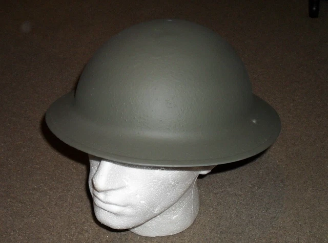 WW2 BRITISH ARMY steel helmet shell tin hat brodie early war colour £15 ...
