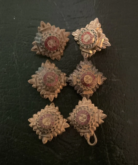 VINTAGE PARACHUTE OFFICER pips set of six I507 £8.99 - PicClick UK