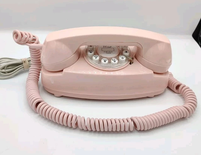 CROSLEY PINK PRINCESS Phone CR59 Push Button Mock Rotary Vintage Style ...