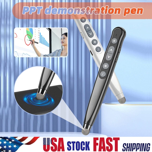 USB POWERPOINT CLICKER Pointer Presenter Remote PPT Touch Screen Stylus ...