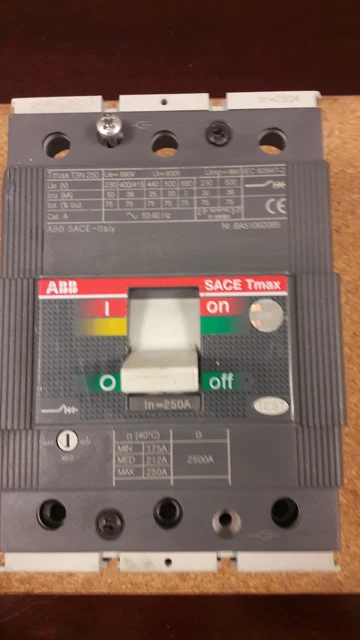 ABB SACE TMAX T3N 250 - 3 Phase Circuit Breaker 200Amp £22.00 - PicClick UK