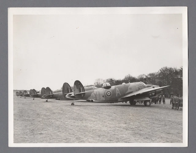 LOCKHEED VENTURA B-34 Raf Line Up Original Vintage Ww2 Press Photo ...