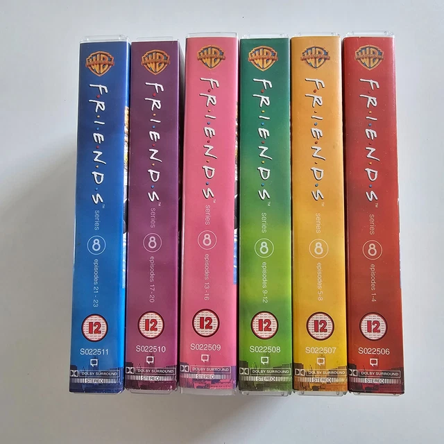 FRIENDS VHS BOX Set Series 8 - 6x Video Tapes Used £9.95 - PicClick UK