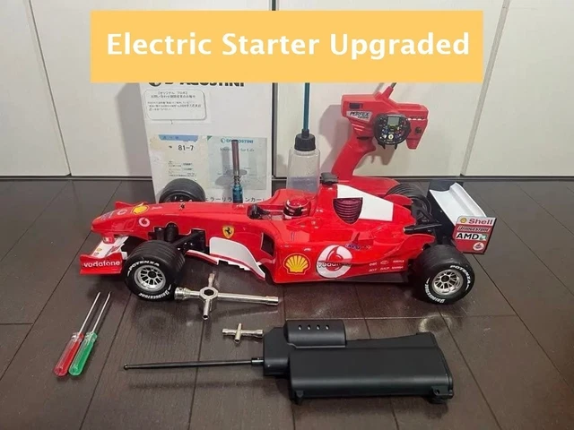 DEAGOSTINI KYOSHO FERRARI F2004 1/8 Nitro RC Car Electric Starter Kit ...