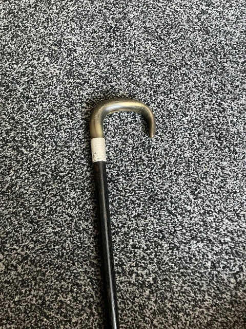 ANTIQUE WALKING STICK C.w Silver Hallmarks £40.00 - PicClick UK
