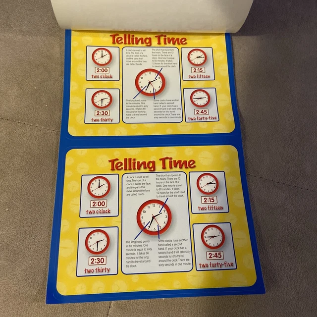 TEACHING TREE EDUCATIONAL Sticker Charts Telling Time 12 Sticker Charts ...